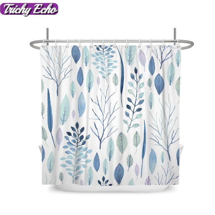 Trichy Echo 13 Piece Shower Curtain Set Hooks Wayfair